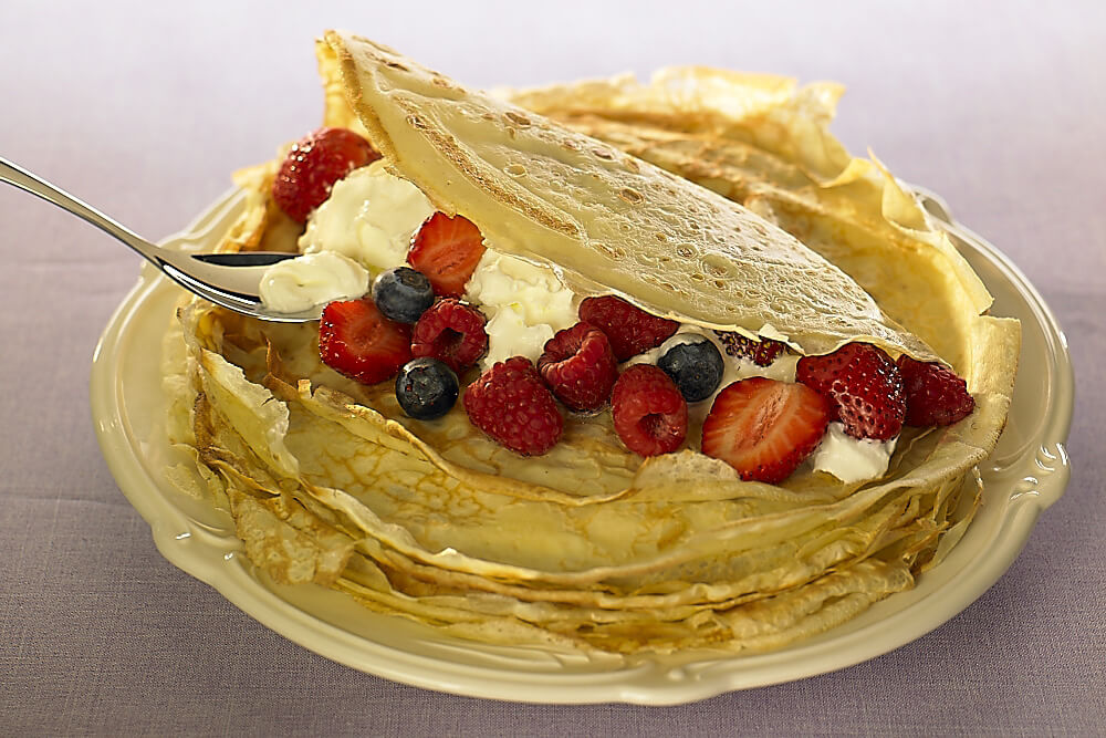 Crêpe aux fruits rouge | L'ÉPI D'OR